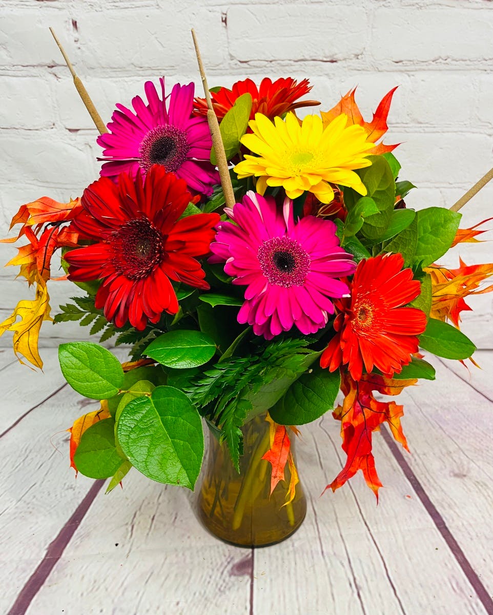 Fun Fall Gerberas | Fort Worth (TX) Same-Day Flower Delivery | Gordon ...